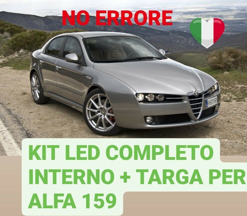 Fari Led - KIT LUCI LED INTERNO PER ALFA ROMEO 159 BRERA SPIDER 6000K