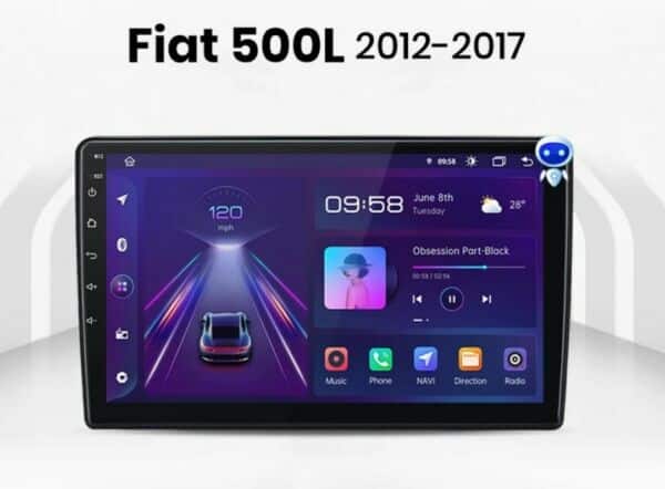 RADIO 2 DIN 9″ PER FIAT 500L 2012/2017 ANDROID GPS