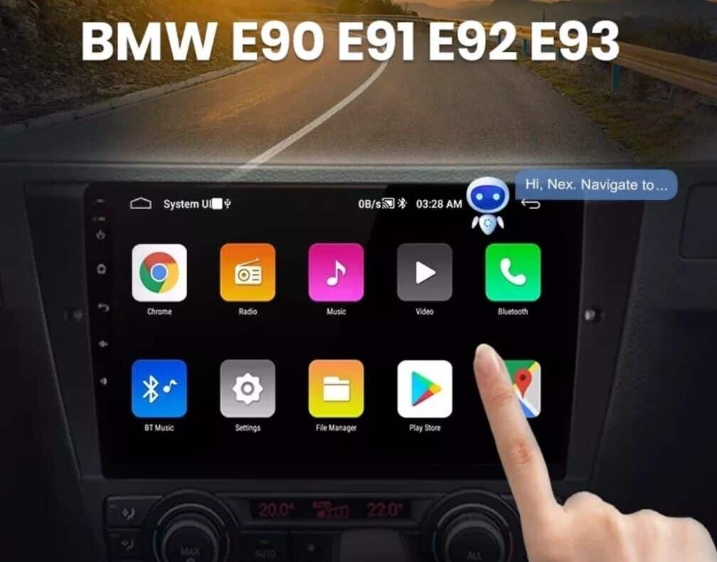 RADIO 2 DIN PER BMW E90 E91 E92 E93 BLUETOOTH