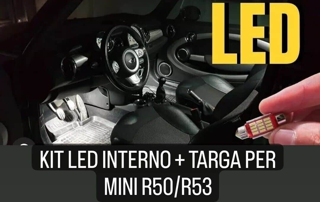KIT LED INTERNO PER MINI COOPER S ONE R50 R52 R53